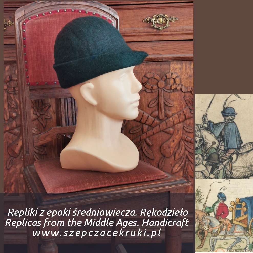 Cap, felt hat from the 15th century. - Repliki wczesne średniowiecze ...